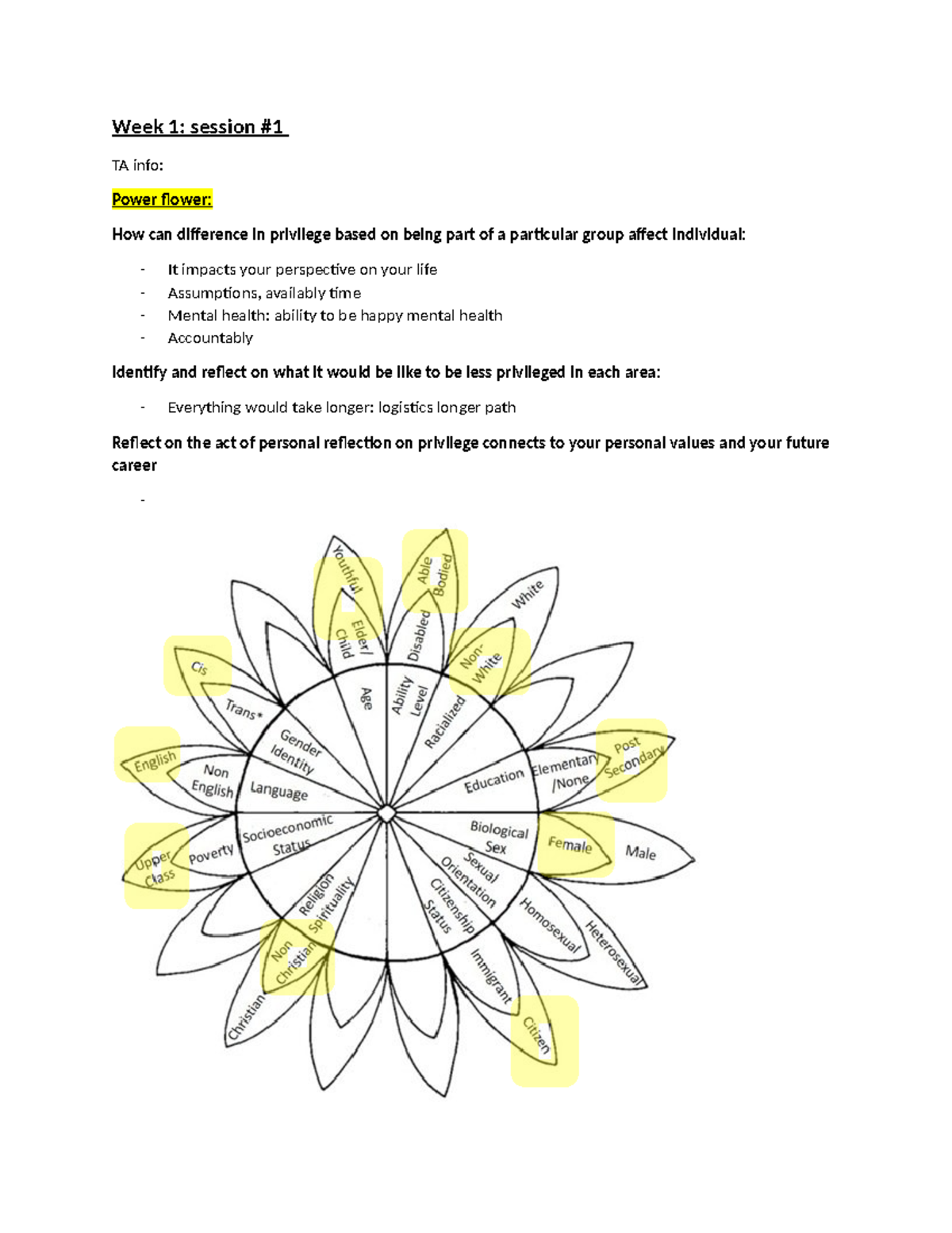 FRHD Seminers - labs - Week 1: session TA info: Power flower: How can ...