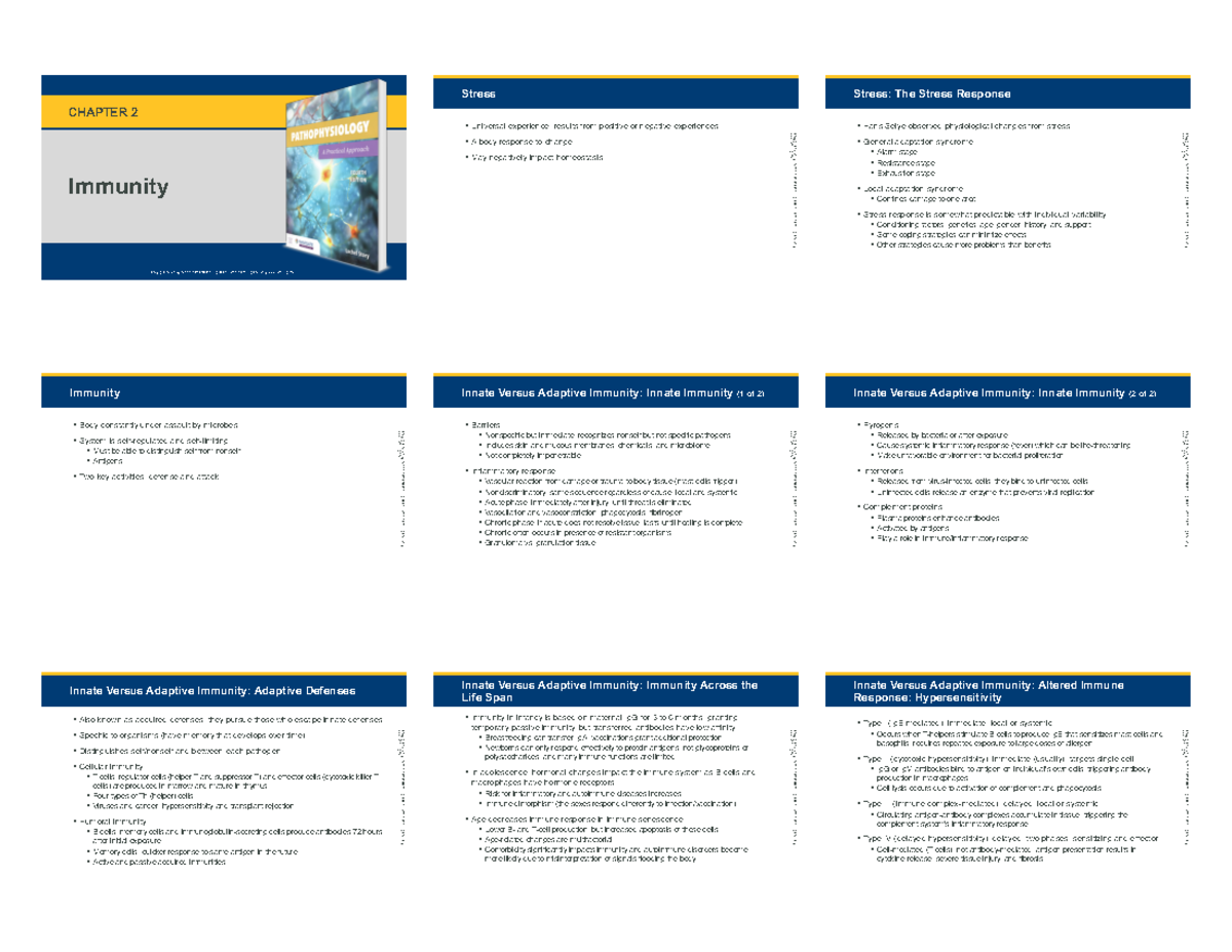 31 CH 2 Immmunity condensed - Copyright © 2021 by Jones and Bartlett ...