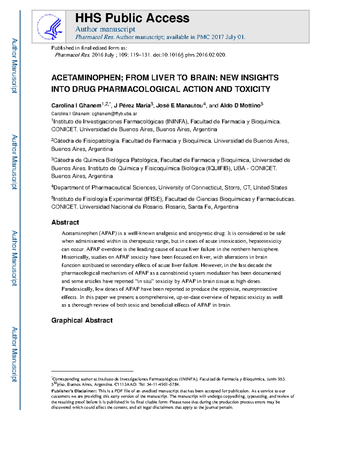 Acetam - ,,,,,,,, - ACETAMINOPHEN; FROM LIVER TO BRAIN: NEW INSIGHTS ...