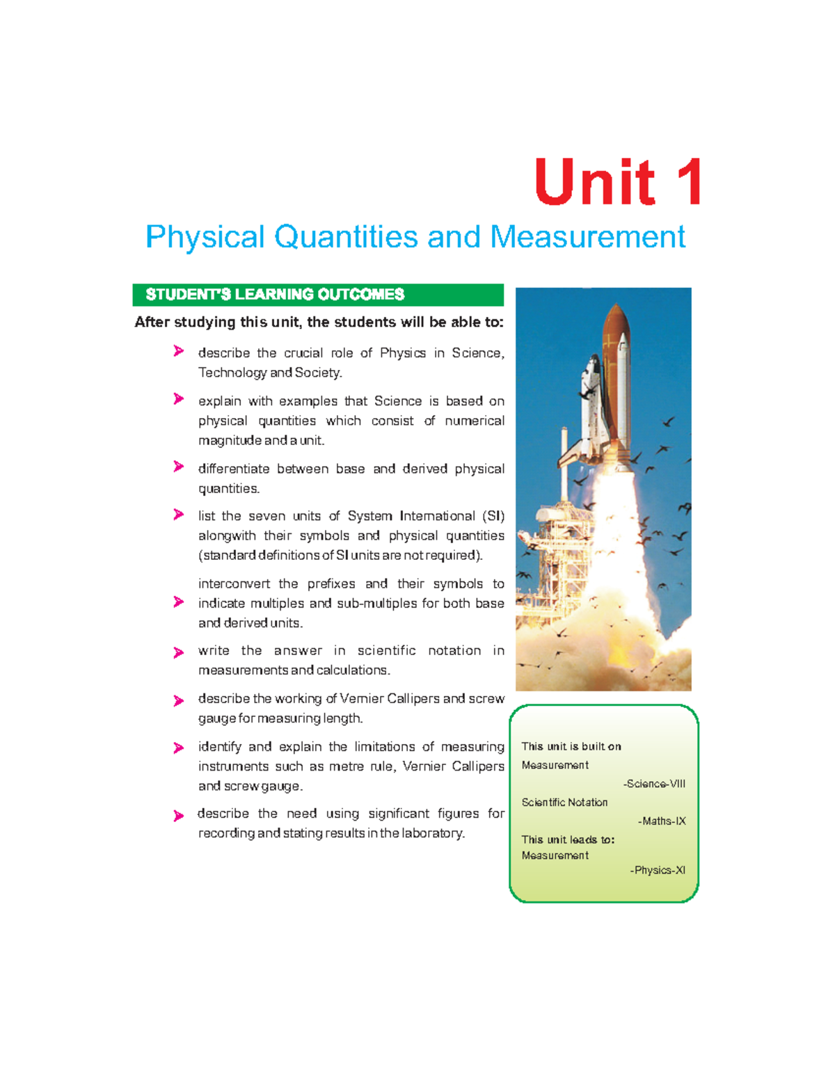 Physicschapter 1 - Notes - describe the crucial role of Physics in ...