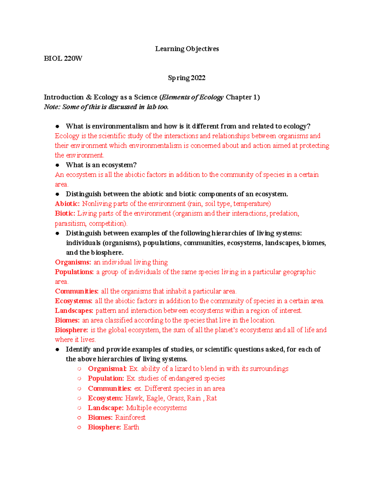 1 Learning Objectives (Elements of Ecology Chapter 1) - Google Docs ...