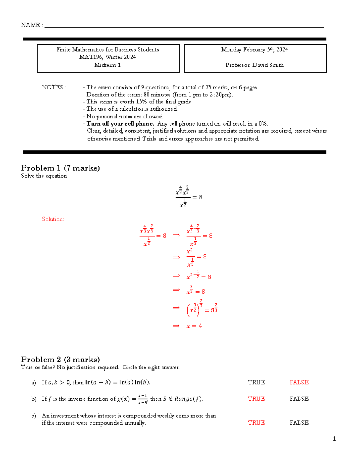 M1 W24 v2 Solutions - ugukguygug - NAME : - Studocu