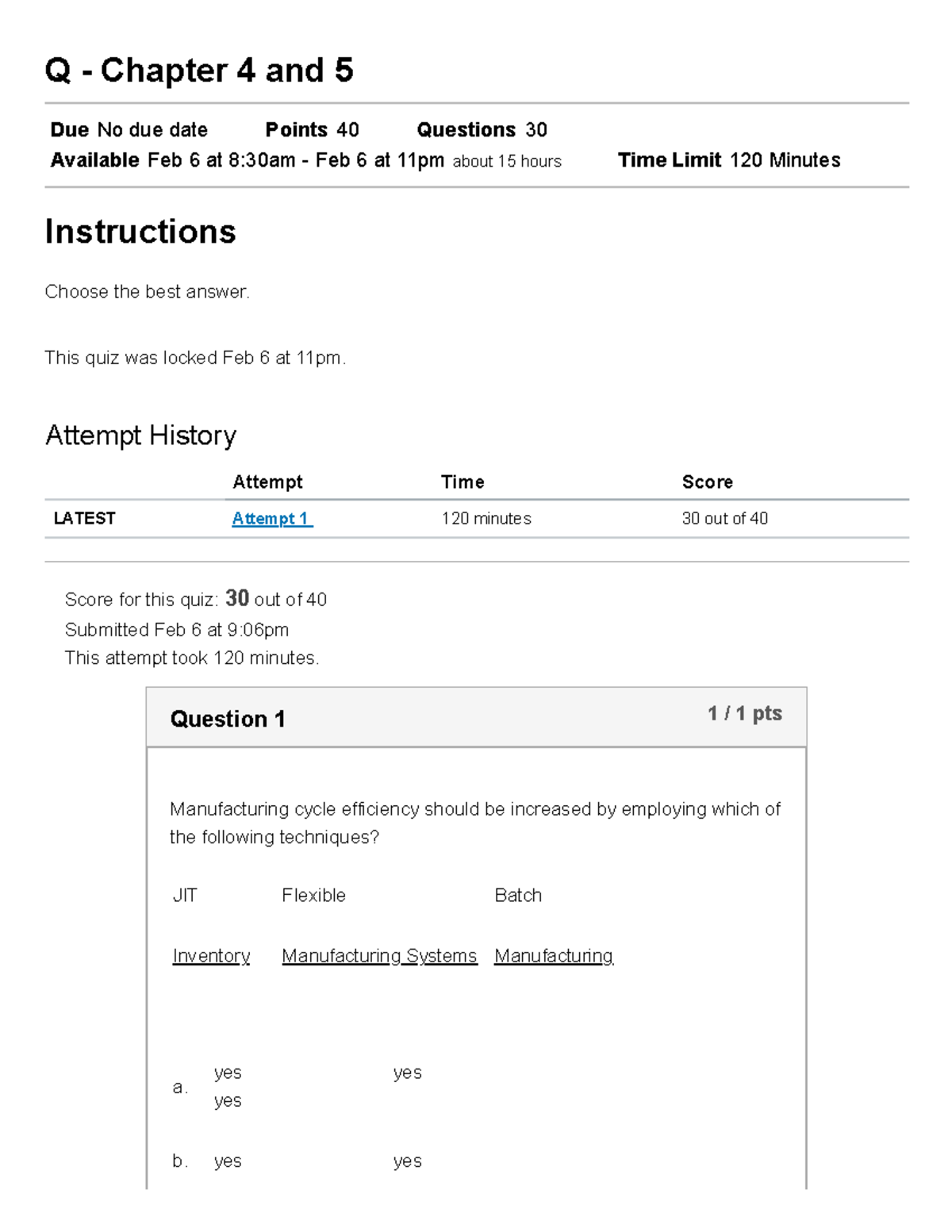 Chp 4 n 5 - Lecture Notes in Cost Accounting - Q - Chapter 4 and 5 Due ...