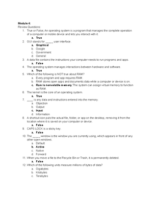 [Solved] A microprocessor is the brains of a computer State True or False - Computer Concepts ...