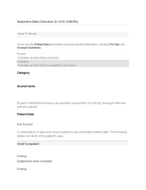 Final Focused Assessment - Final Focused Assessment General: “I’m Sapir ...