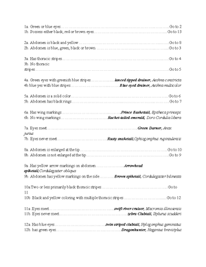 Lab 1 Taxonomic keys phylogenetic trees - B1001 W 2023 - lab handout ...