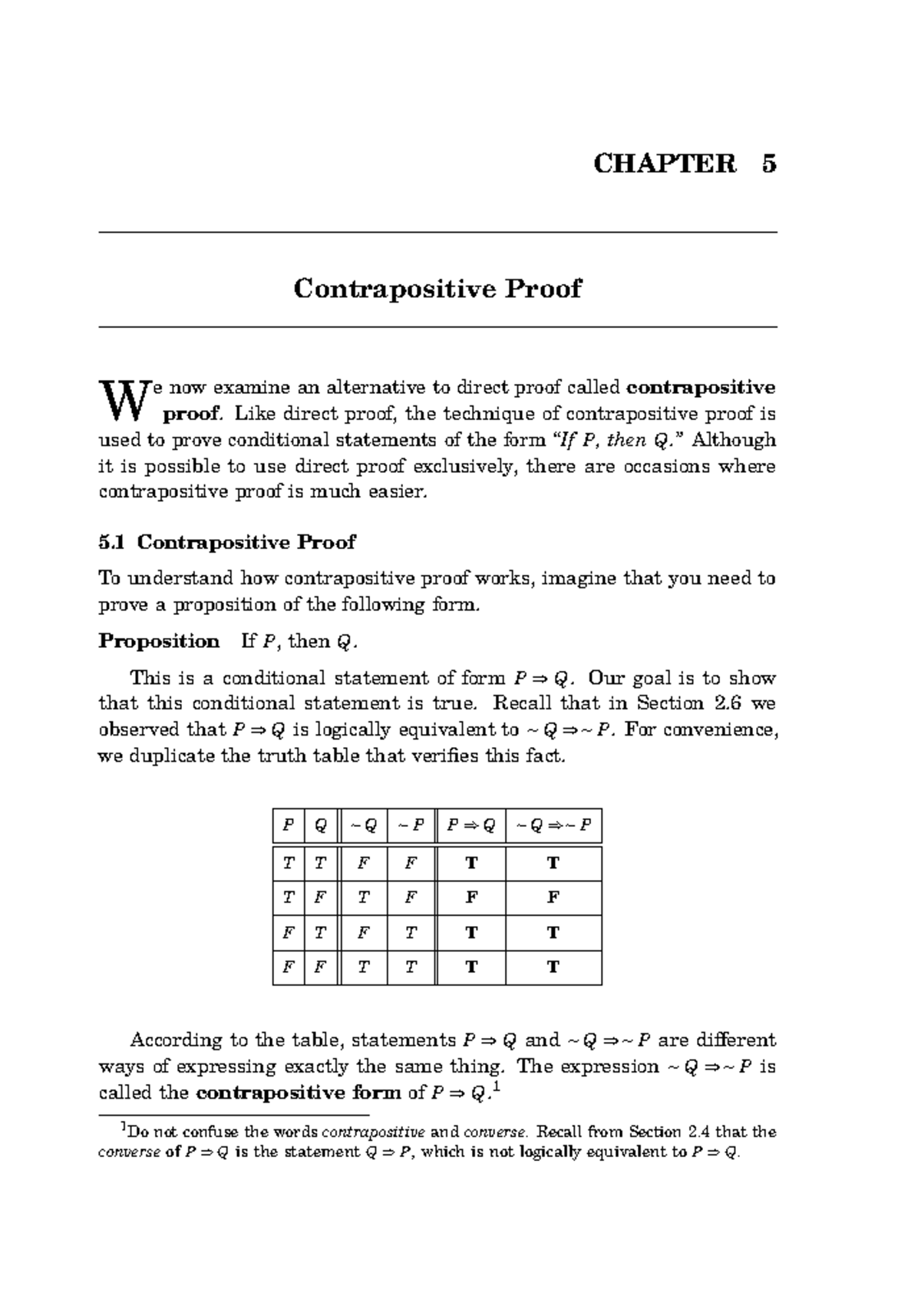 Contrapositive - Like direct proof, the technique of contrapositive ...