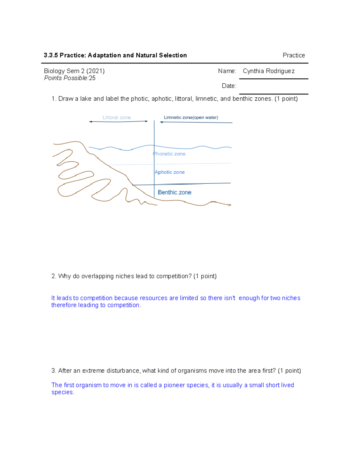 3.3.5 Practice Adaptation and Natural Selection - 3.3 Practice ...