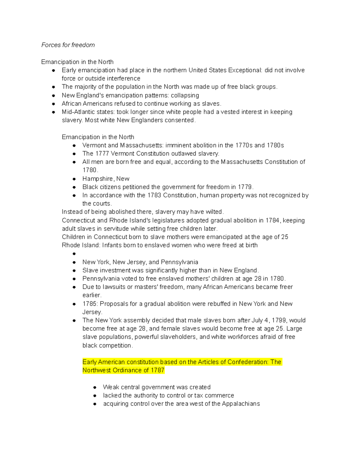 American Slavery in New Republic part 1 - Forces for freedom ...