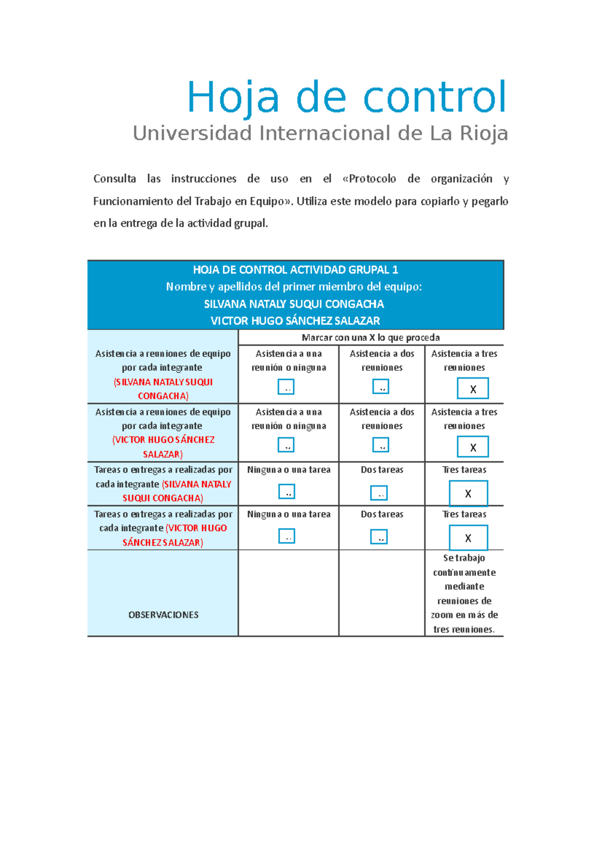 Hoja de control Definitiva - Hoja de control Universidad Internacional ...