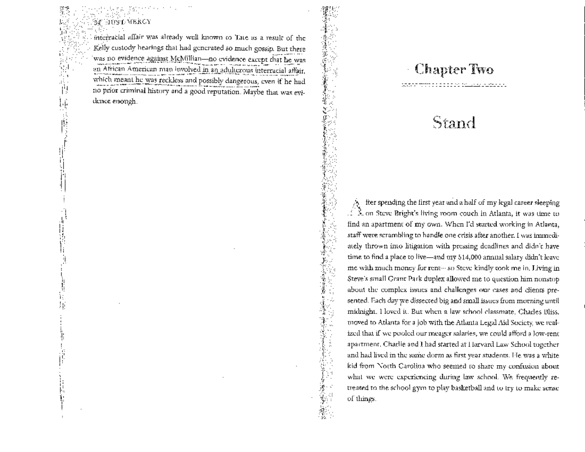 Stevenson just mercy - ENGL 101 - Studocu