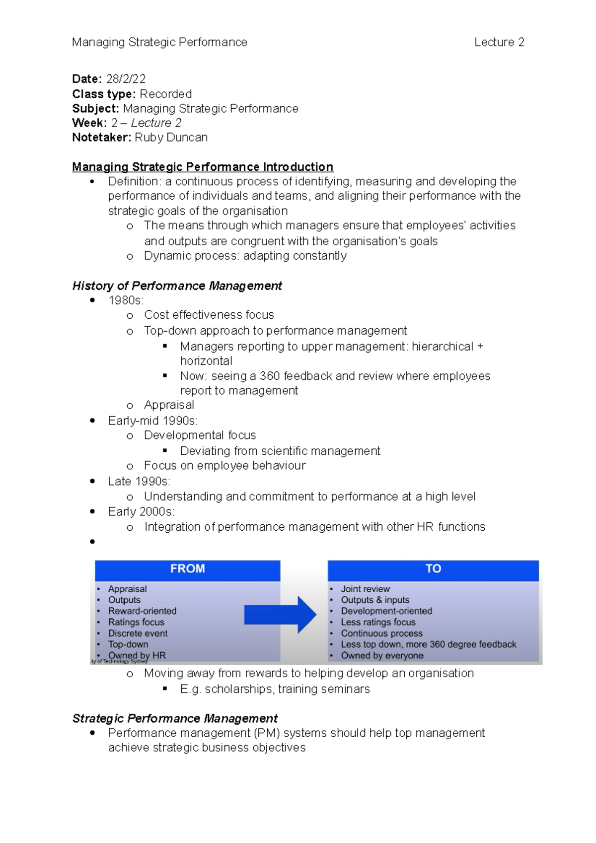 Lecture 2 Notes MSP - Date: 28/2/ Class type: Recorded Subject ...