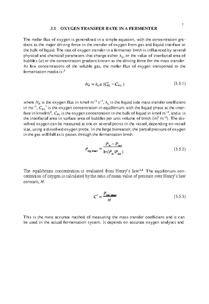 Oxygen Transfer RATE Model IN AN Aerated TANK FOR Pharmaceutical ...