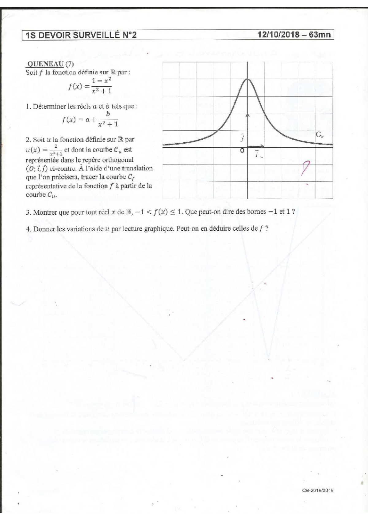 DS maths premiere S verso - Mathématiques - Studocu