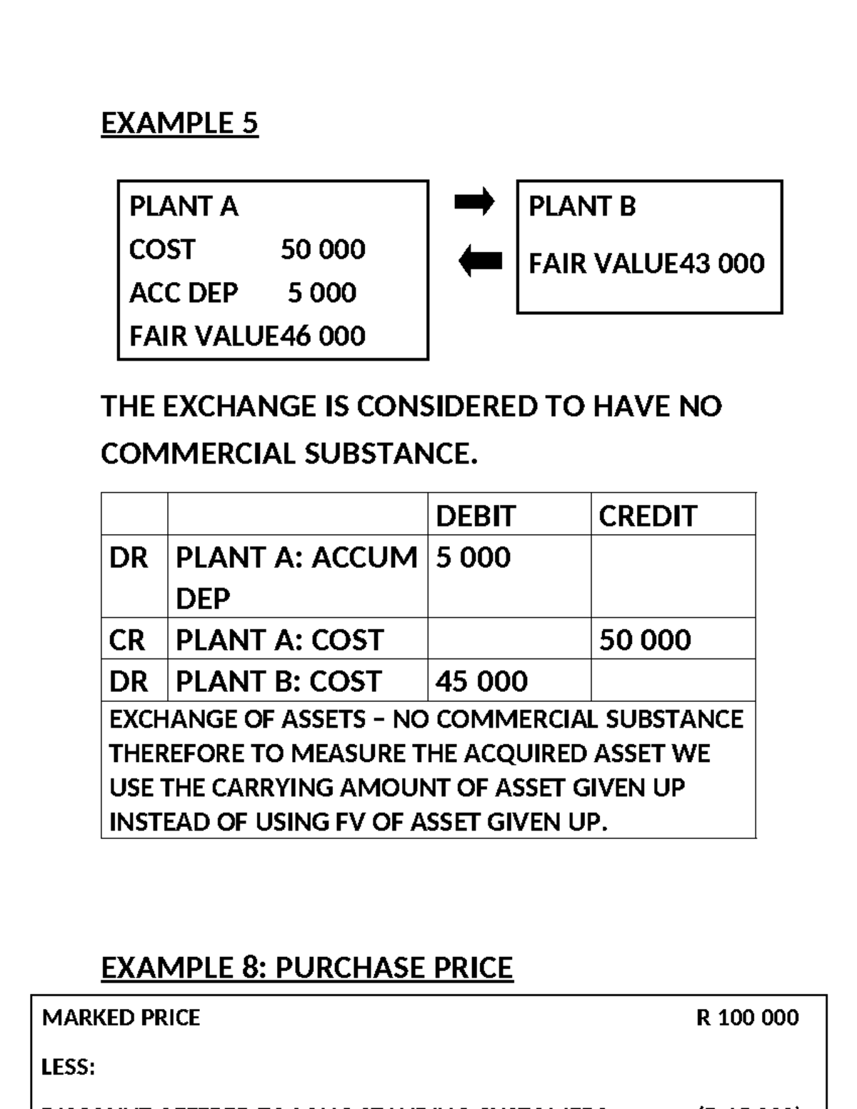 Chapter 7 Lecture Examples - EXAMPLE 5 THE EXCHANGE IS CONSIDERED TO ...