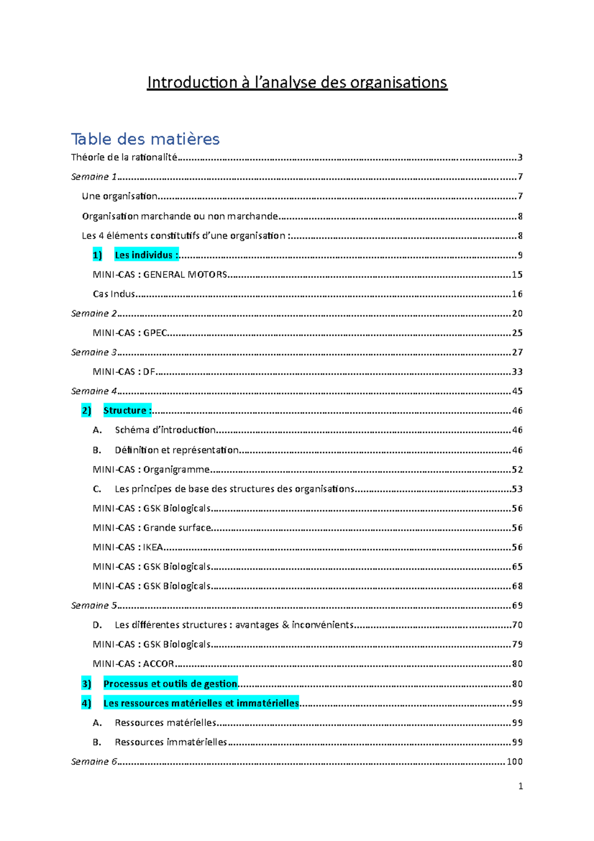 Introduction à l'analyse des organisations - Introduction à l’analyse des organisations Théorie ...