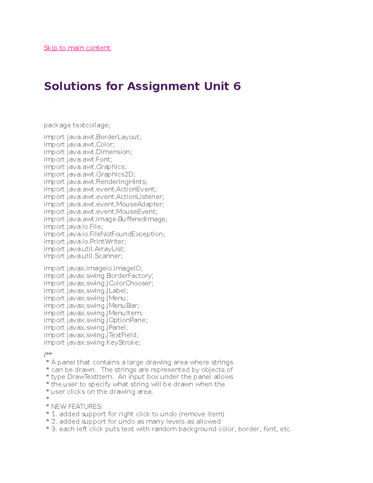 Networking; Advanced GUI Programming chapter assignment solutions - Skip to main content ...