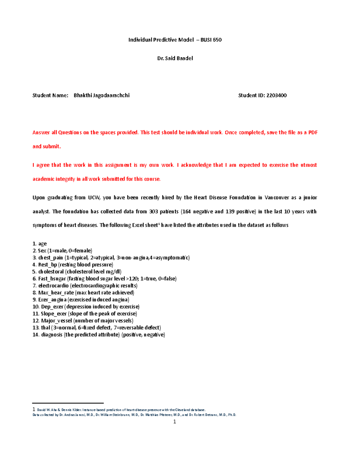 A3 Individual Predictive Model Bhakthi J - Individual Predictive Model ...