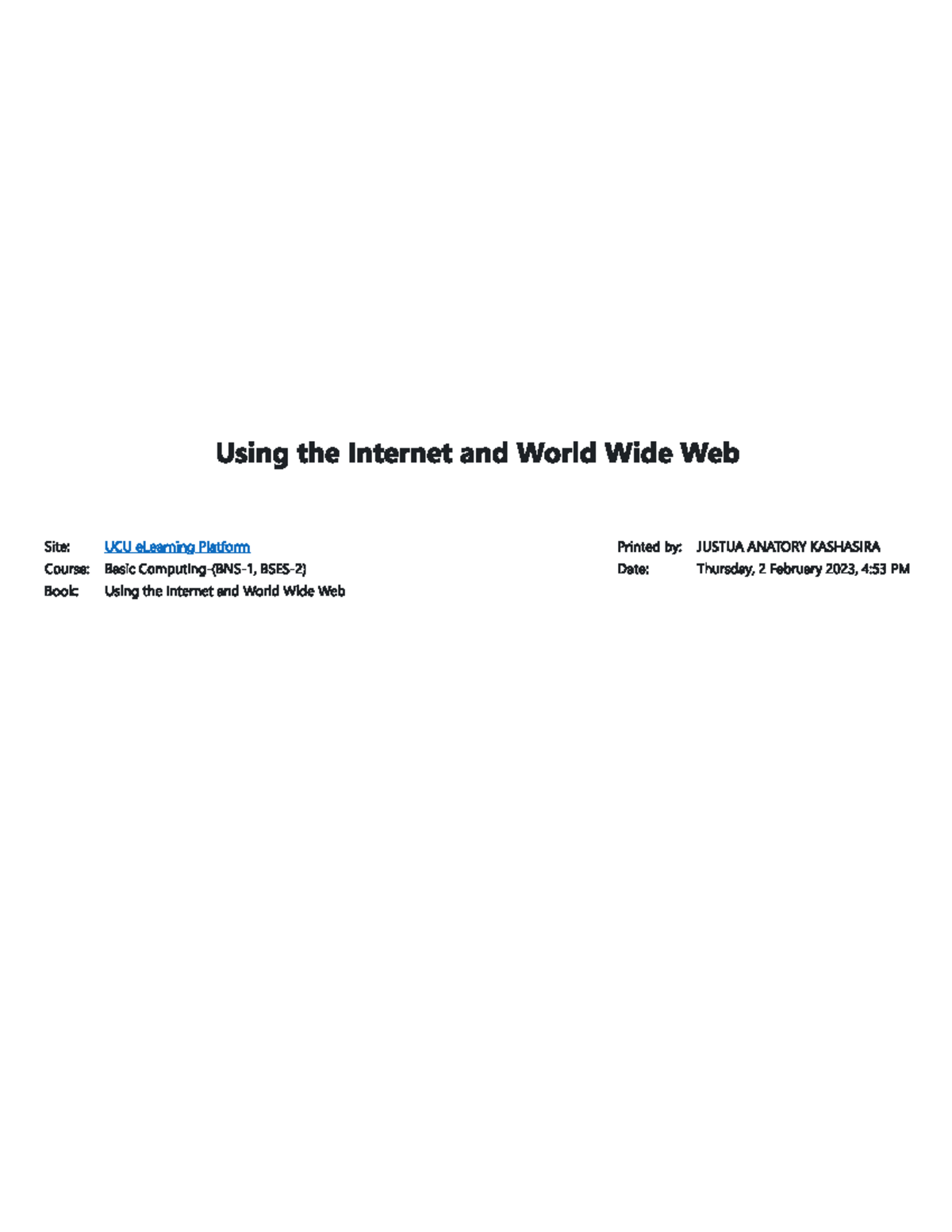 Basic Computing 2 - Economics and Statistics - Studocu