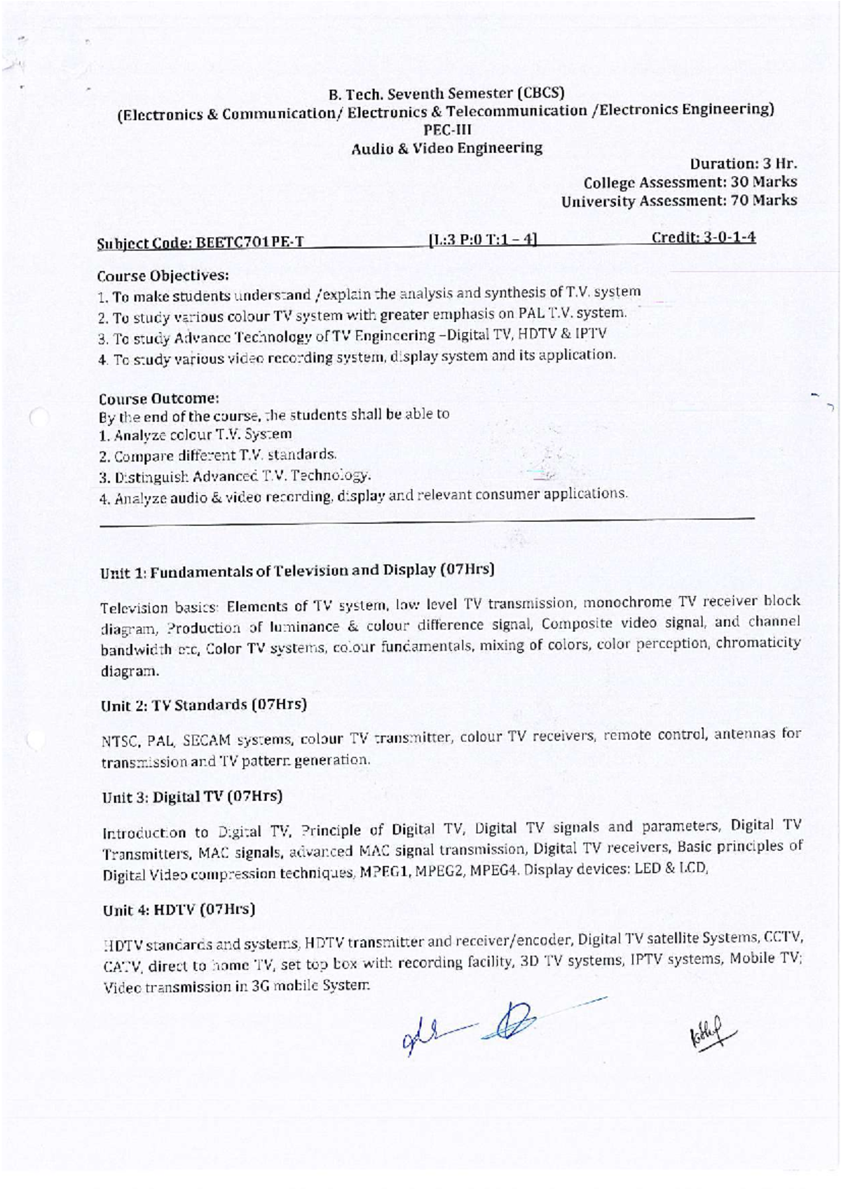 7th Sem Syllabus Electronics Engineering compressed - B. Tech. Seventh ...
