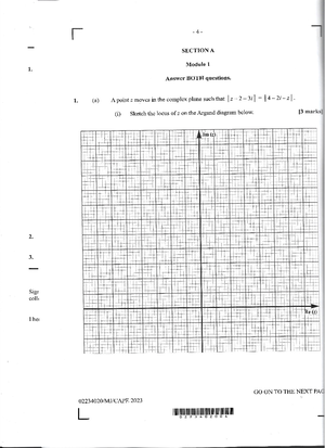 CAPE Applied Mathematics 2023 U1 P2 - Business Mathematics - Studocu