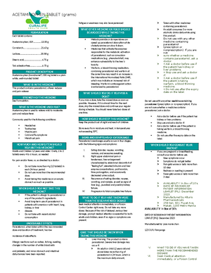 Module 4 - P Harmacology - Module 4: Dosage Calculations POSOLOGY - The ...
