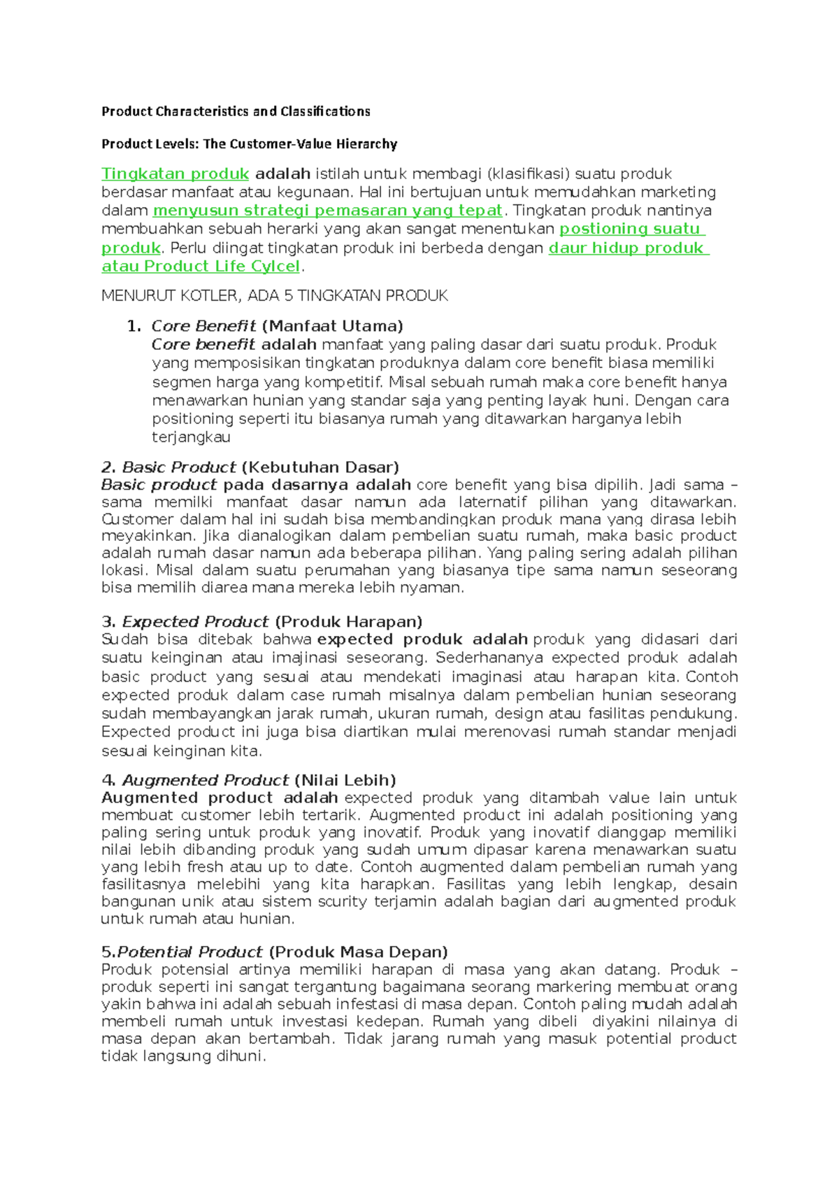 Bahan presentasi MPL Kelompok F - Product Characteristics and ...