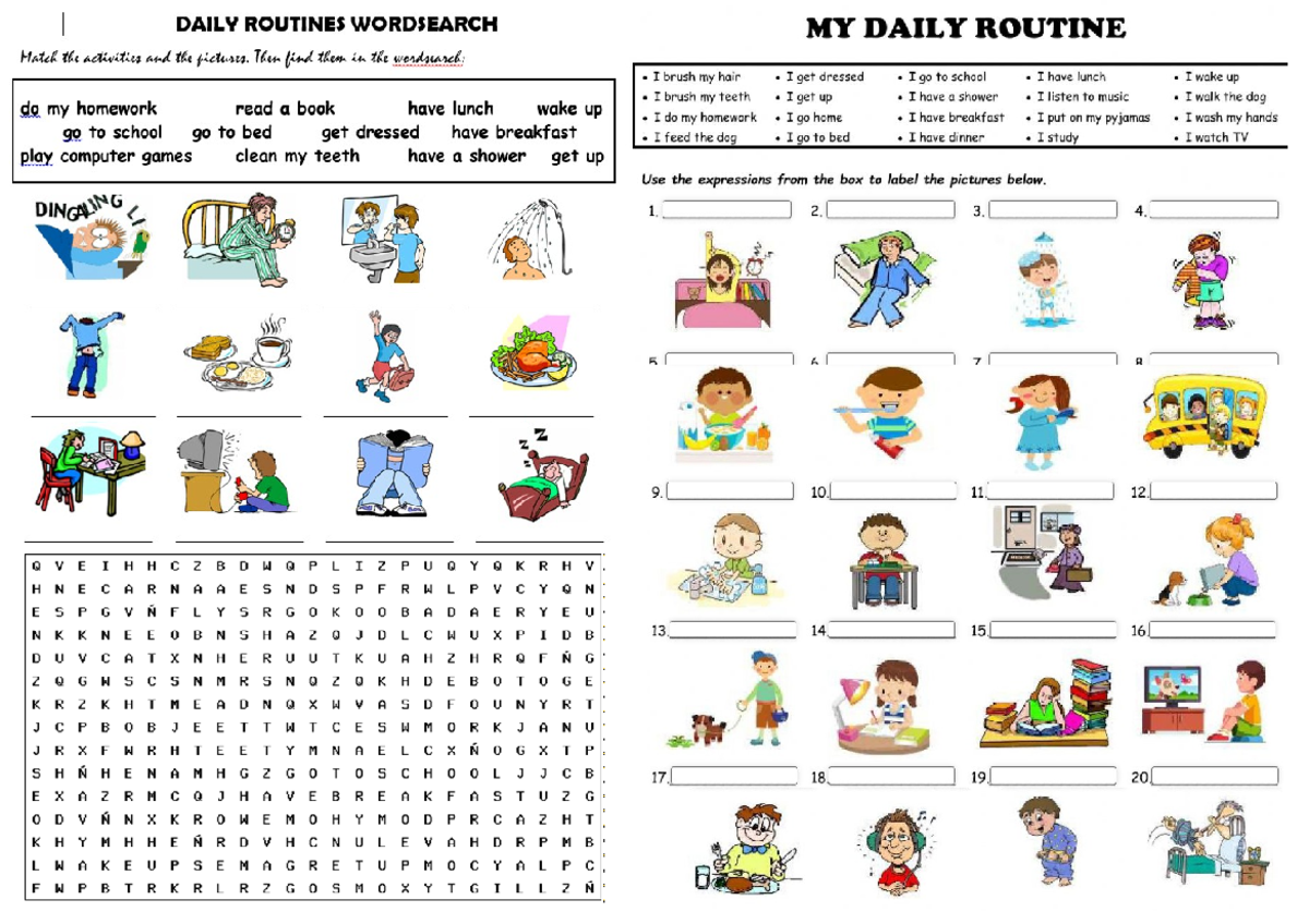 2do routines unit 1 - verbos de rutinas en ingles- hábitos y ...