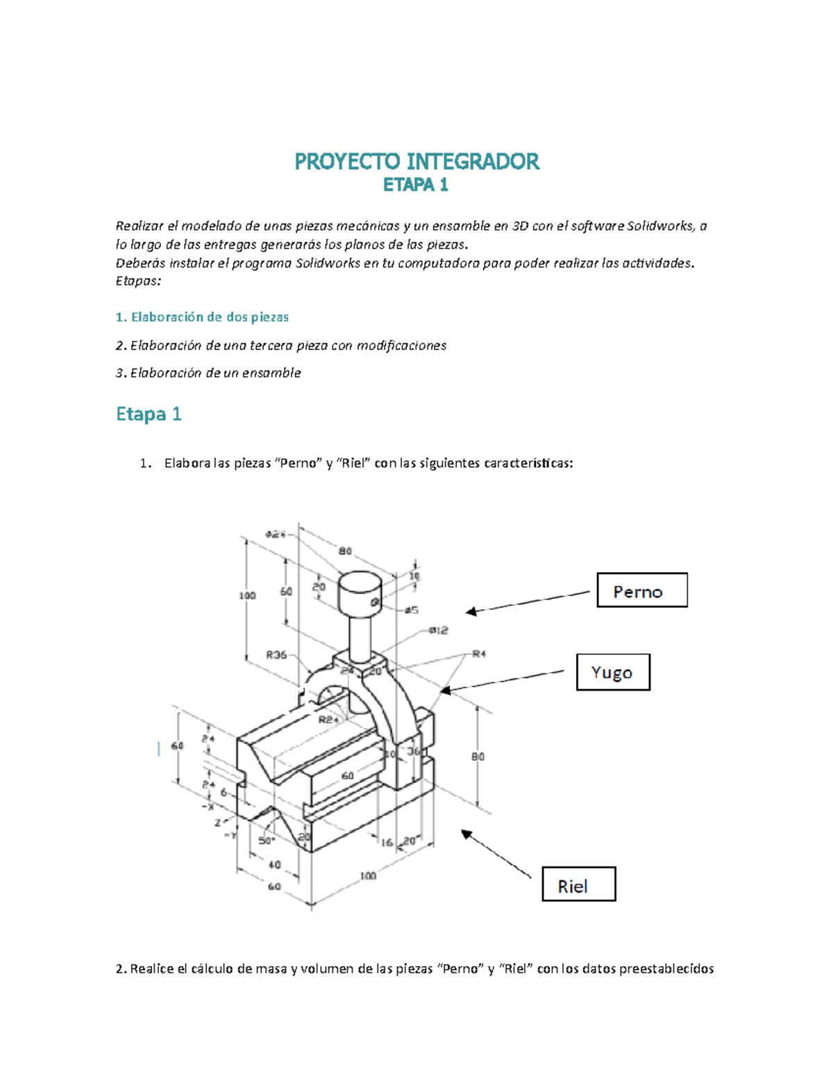 Proyecto Integrador 1 - dibujo mecanico - PROYECTO INTEGRADOR ETAPA 1 ...