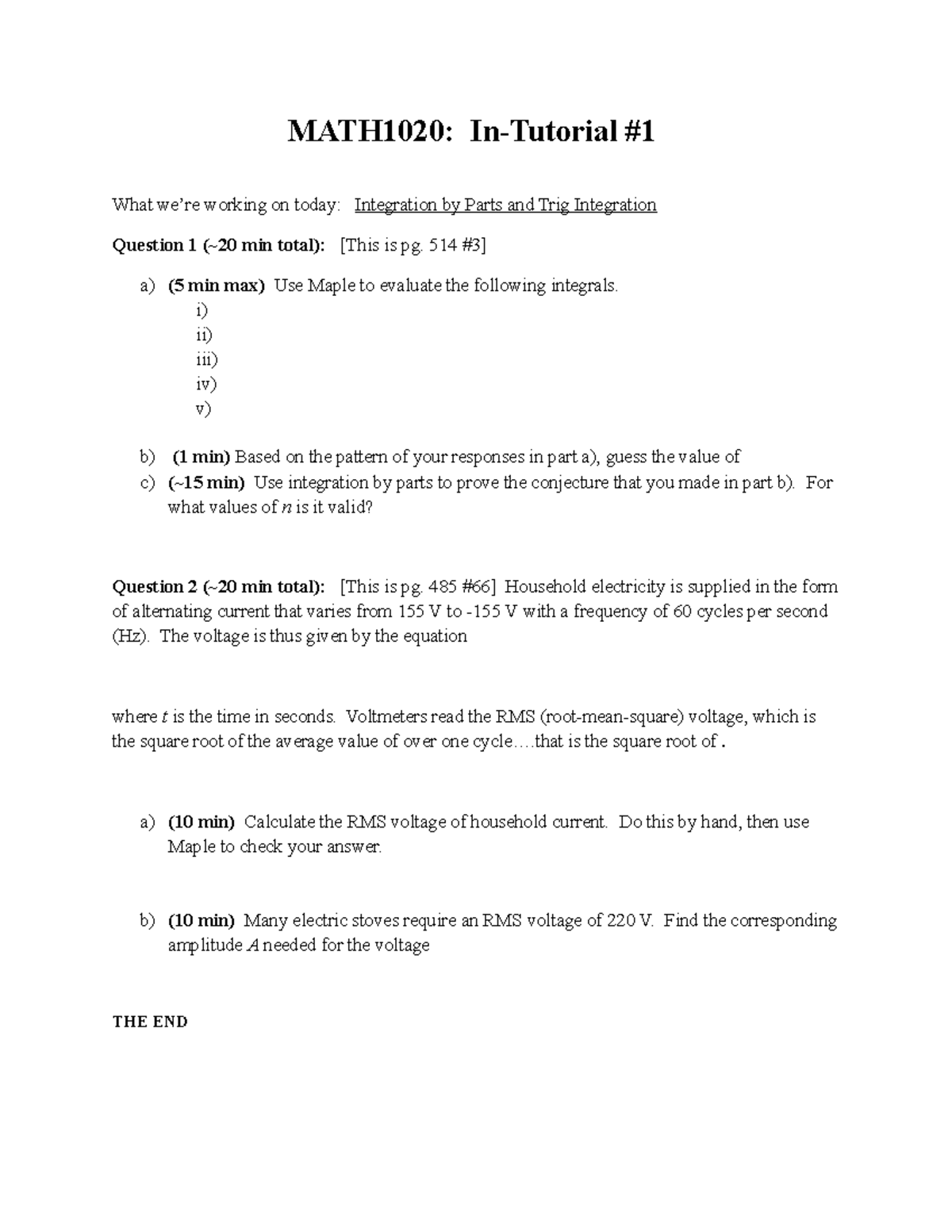 Tutorialworksheet 1NEW assignment 1 2022S - MATH1020: In-Tutorial What we’re working on today ...