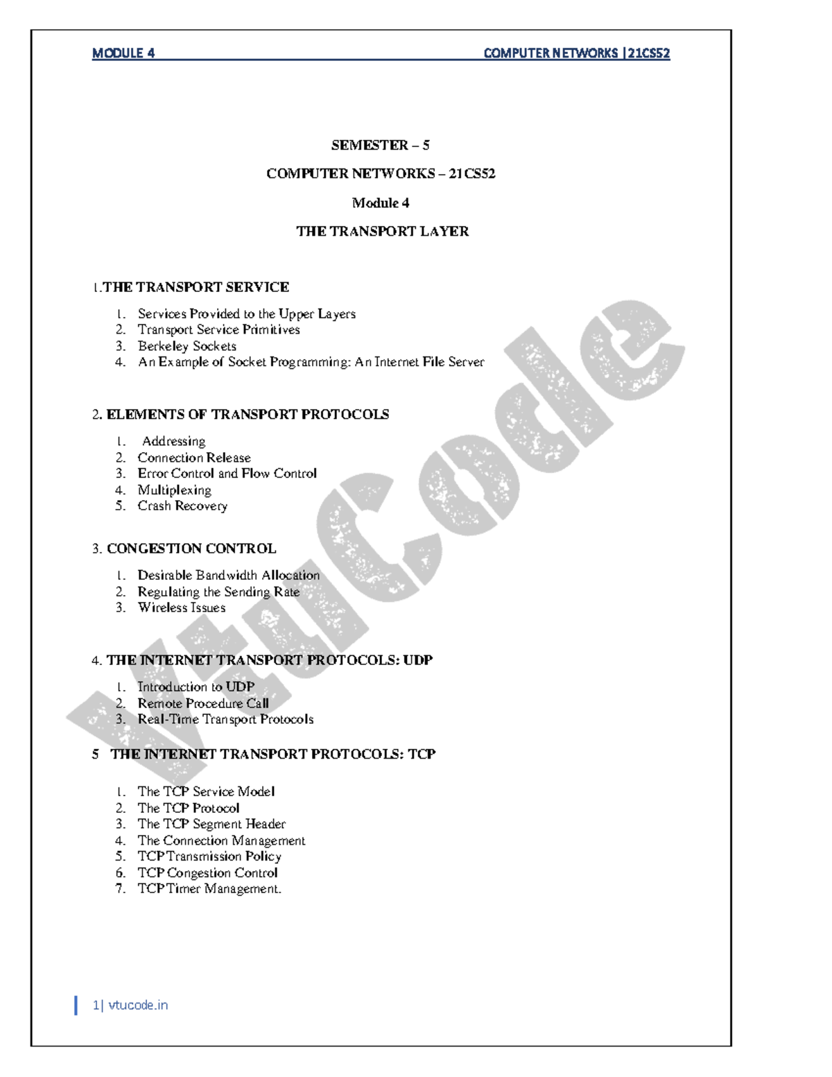 Cn m-4 - Computer network notes - HKBK College of Engineering ...