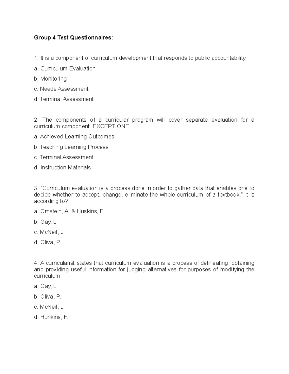 Group 4 TOS TQ - Hope helps in your assignments and other activities ...