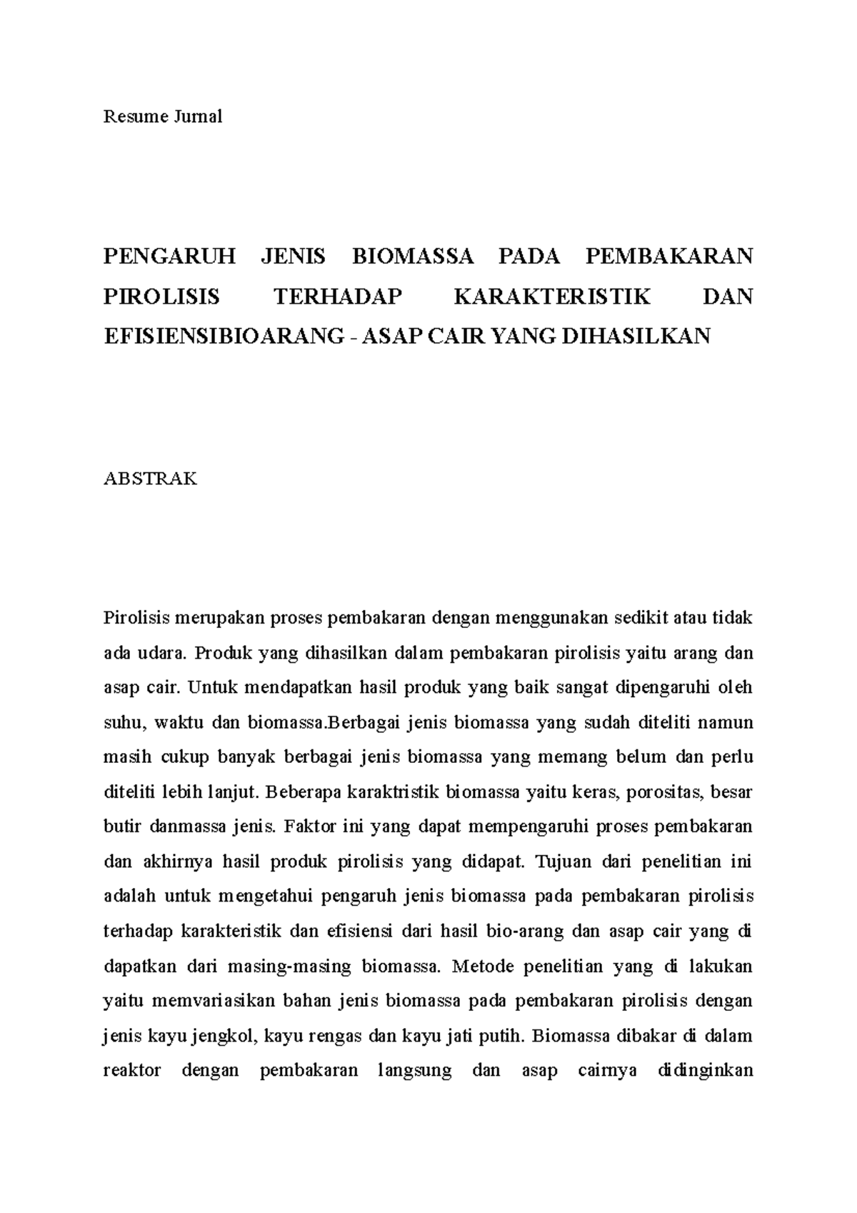 Resume Jurnal Internal Combustion - Resume Jurnal PENGARUH JENIS ...