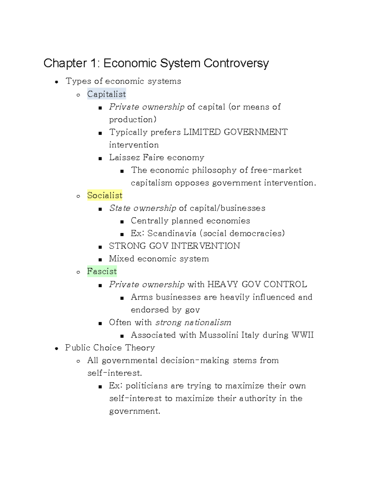ECON 1011 Midterm SG - ECON STUDY GUIDE - Chapter 1: Economic System ...