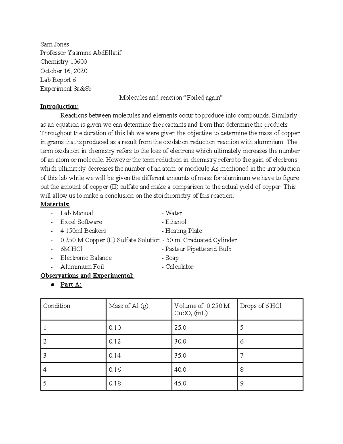 Sam Jones Lab Report 6 - Sam Jones Professor Yasmine AbdEllatif ...