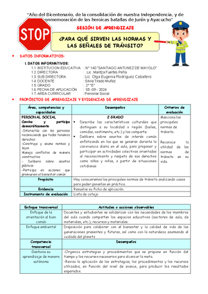 D1 A2 Sesion PS dia internacional de la familia - ACTIVIDAD DE APRENDIZAJE I. DATOS INFORMATIVOS ...