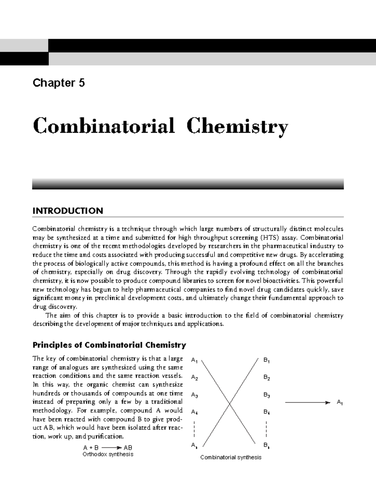 Combinatorial Chemistry - &KDSWHU Combinatorial Chemistry INTRODUCTION ...