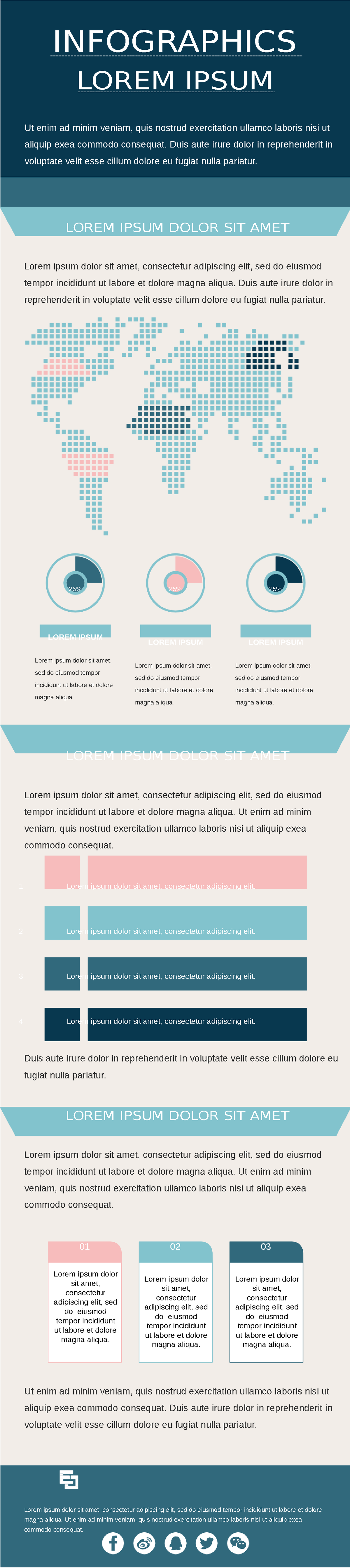 Plantilla de infografias en Word 46 - INFOGRAPHICS LOREM IPSUM Ut enim ...