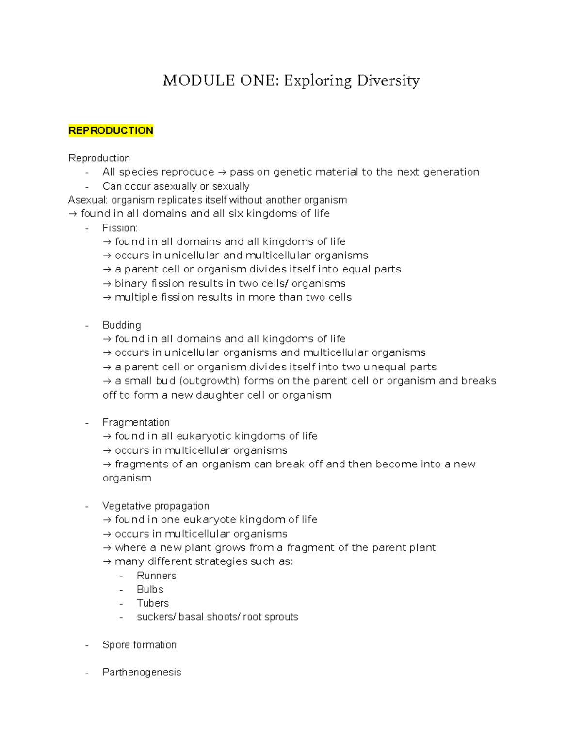 Module One exploring biomedicine - MODULE ONE: Exploring Diversity ...