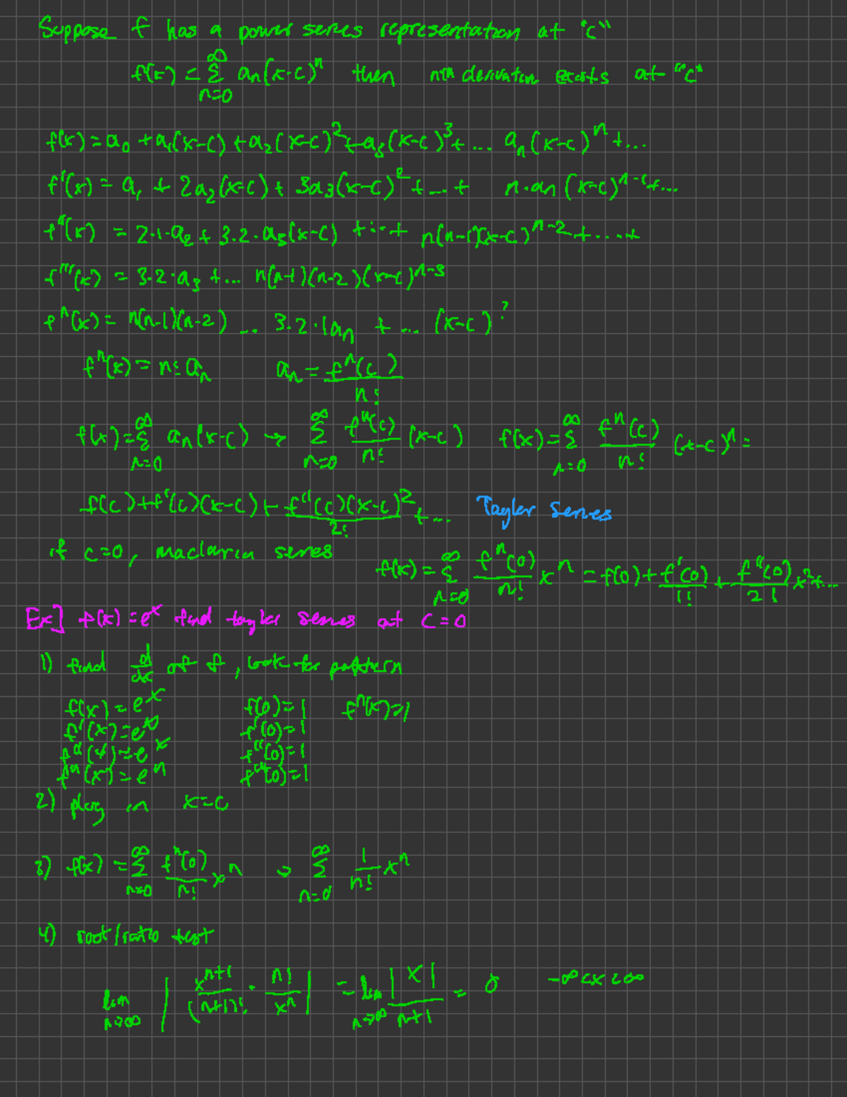 Taylor Series - Supplementary lecture notes from professor leonard ...