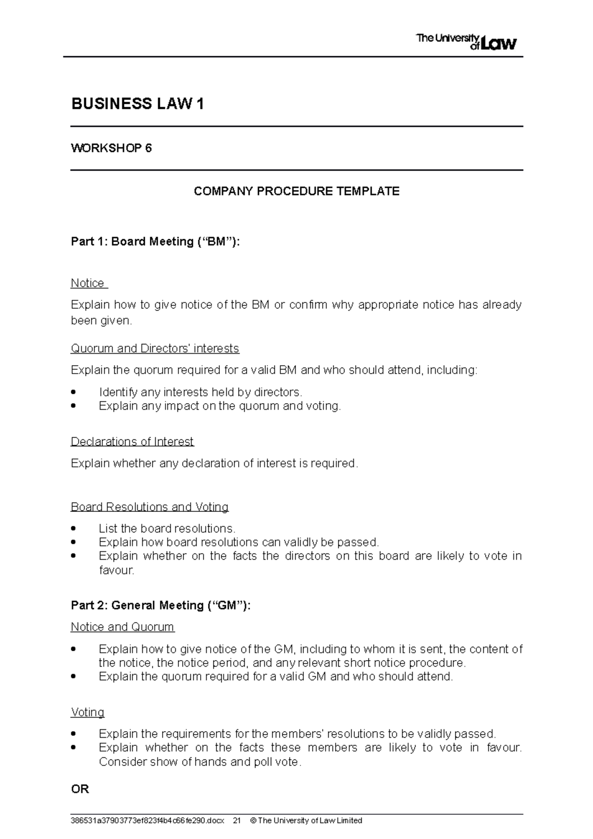 2324 bus1 u06 ce01 workshop task01 company procedure template ...