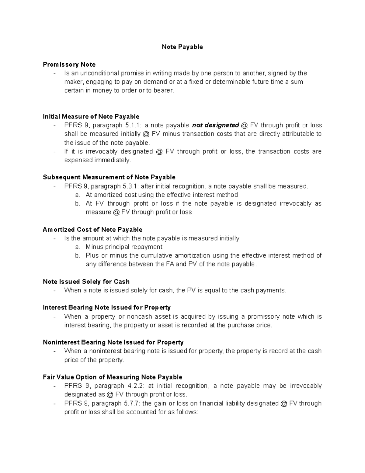 Note Payable IA2 - Note Payable Promissory Note - Is an unconditional ...