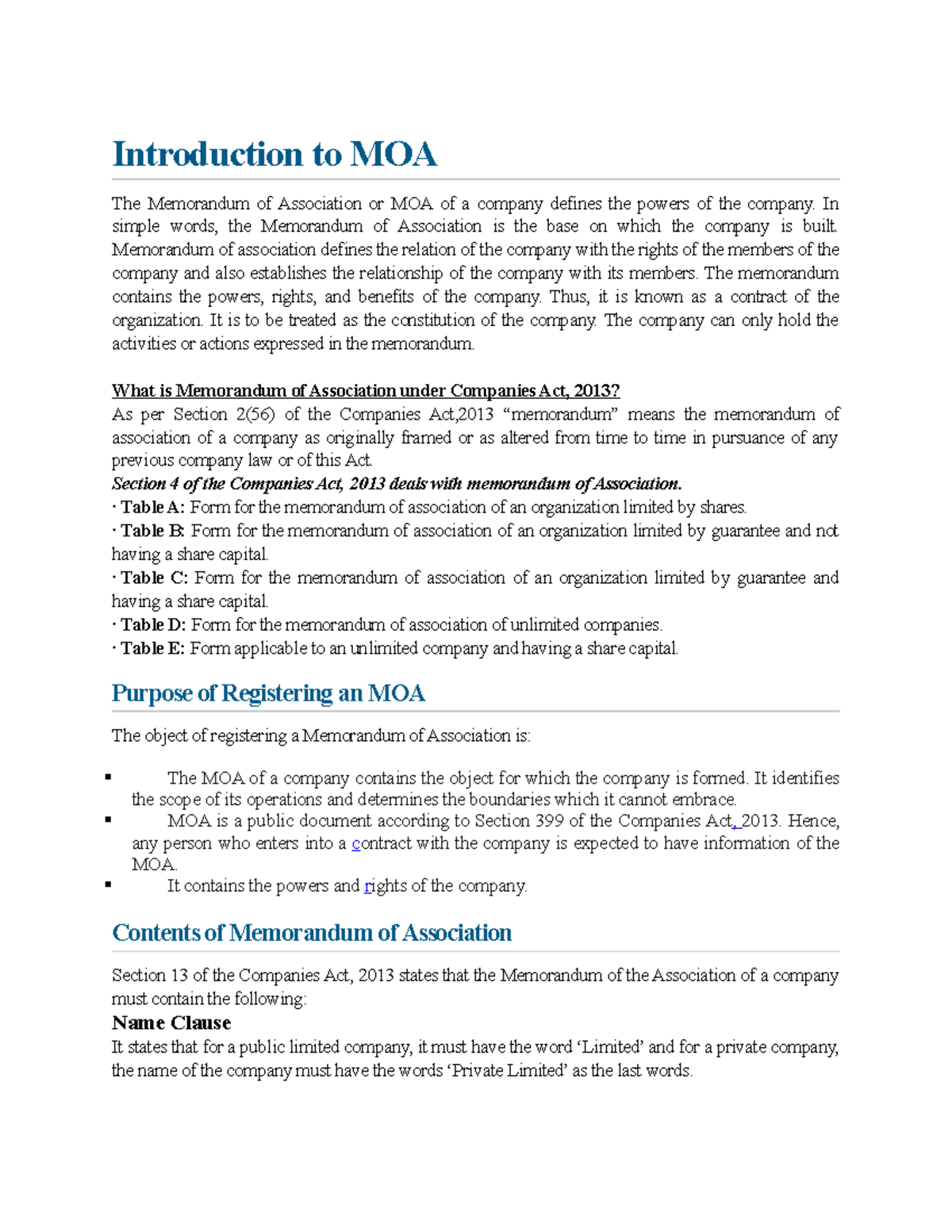 Introduction to MOA - Babar azam - Introduction to MOA The Memorandum ...