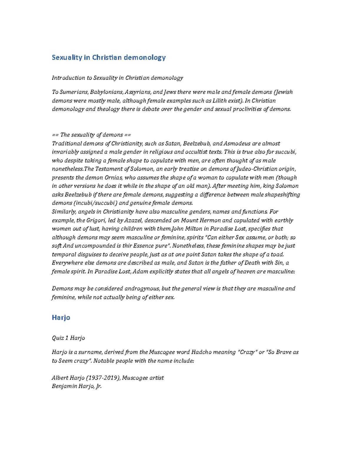 Hist123chapter Sexuality In Christian Demonology Sexuality In Christian Demonology