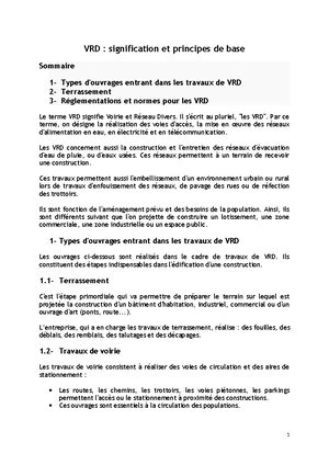 Mini projet vrd l3 gc - Université BATNA 2 Faculté de Technologie Département de Génie Civil Dr ...