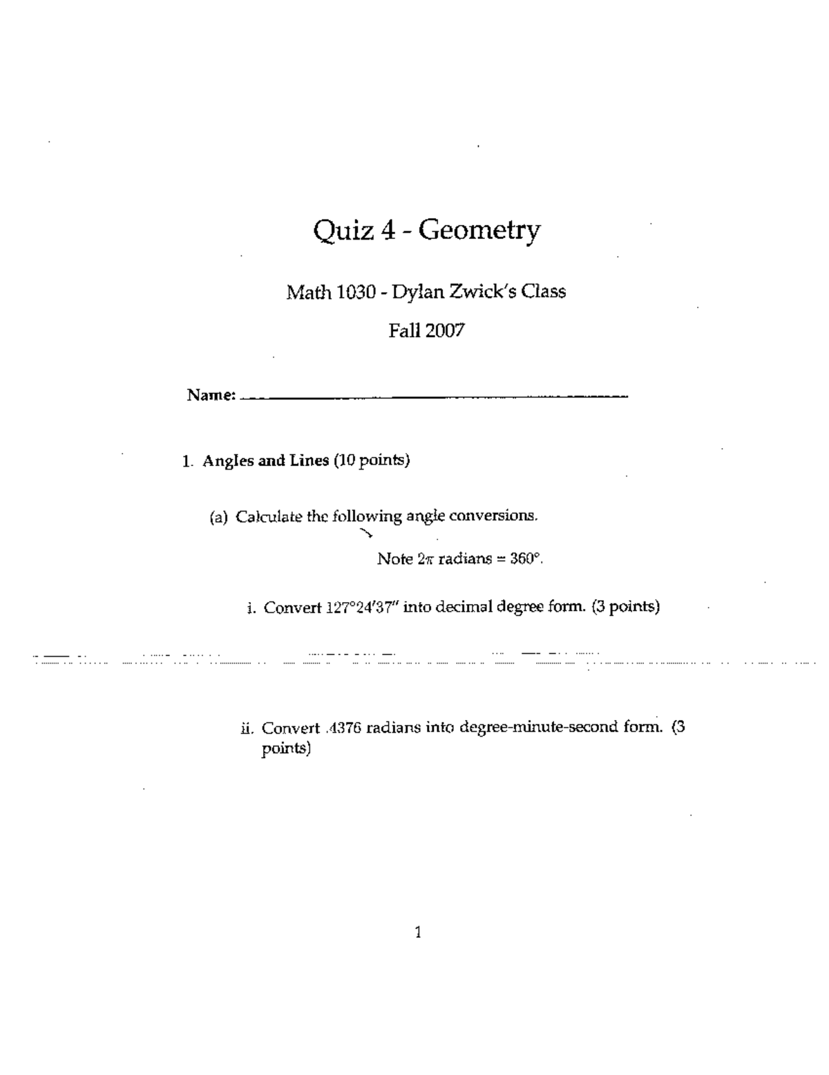 Quiz 4 with solutions - MATH 1030 - Studocu