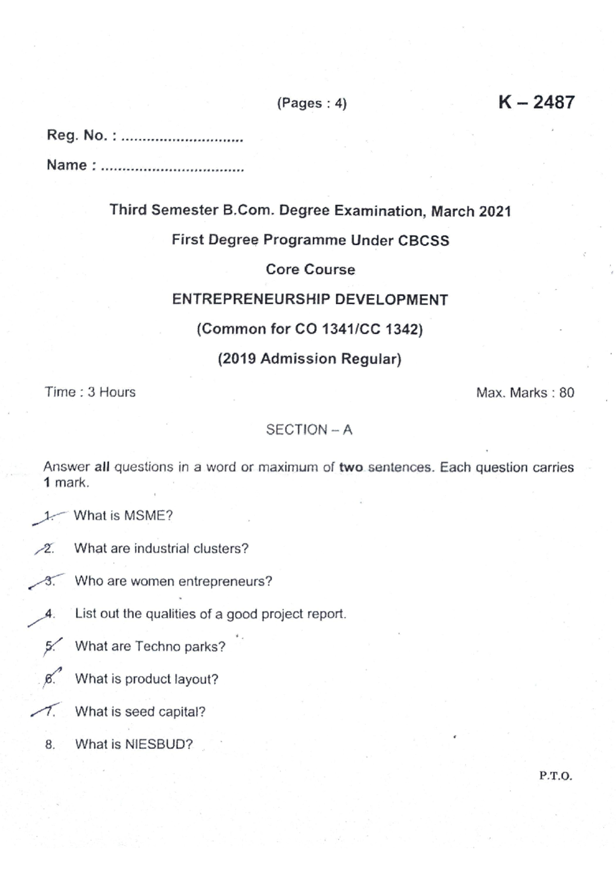 S3 Bcom Entrepreneurship Development - Co-operation - Studocu