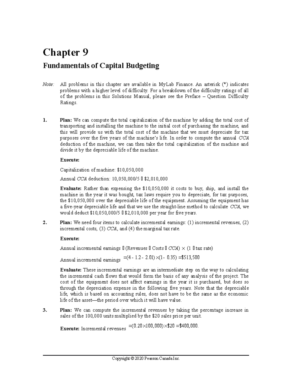 CH09 Berk ISM - Financial Management CHAP 9 solutions - Chapter 9 ...