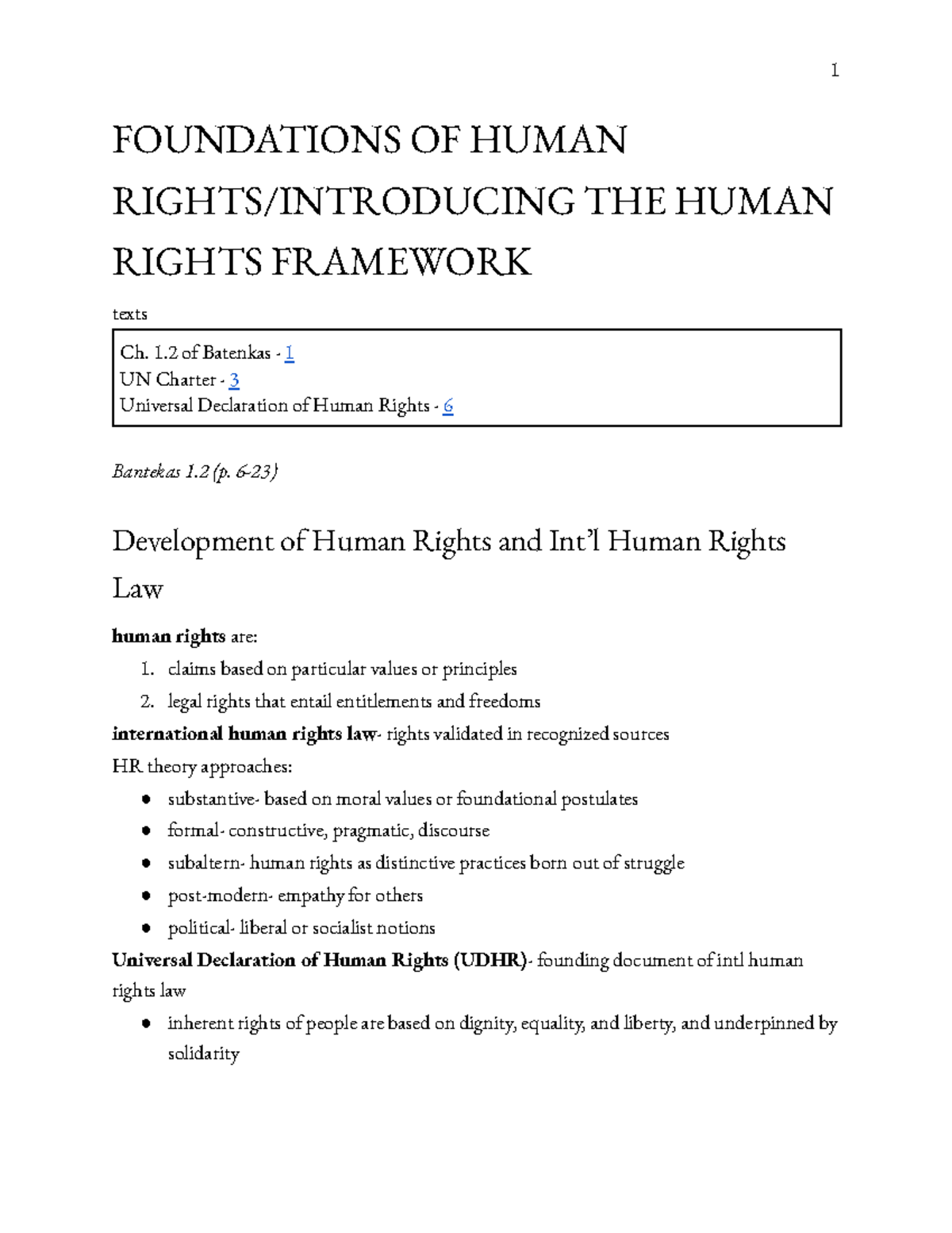 1. foundations of human rights - FOUNDATIONS OF HUMAN RIGHTS ...