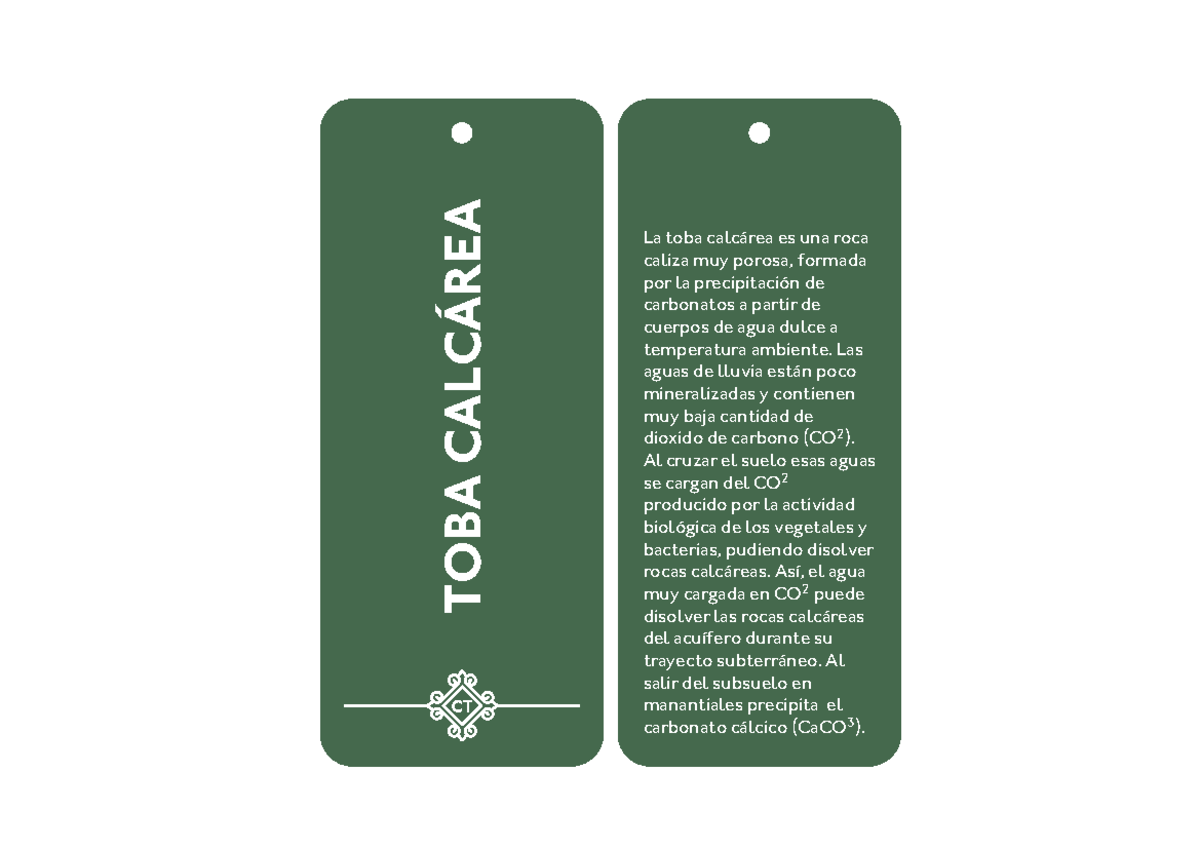 Toba-Calcarea - La toba calcárea es una roca caliza muy porosa, formada ...